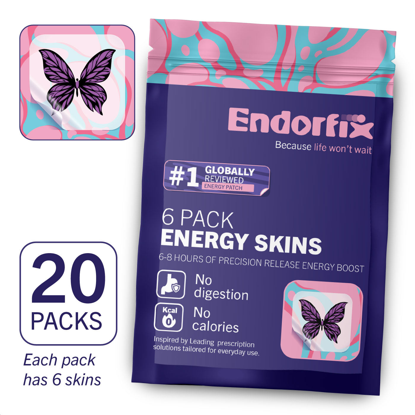 Butterfly Skin x 20 Pack